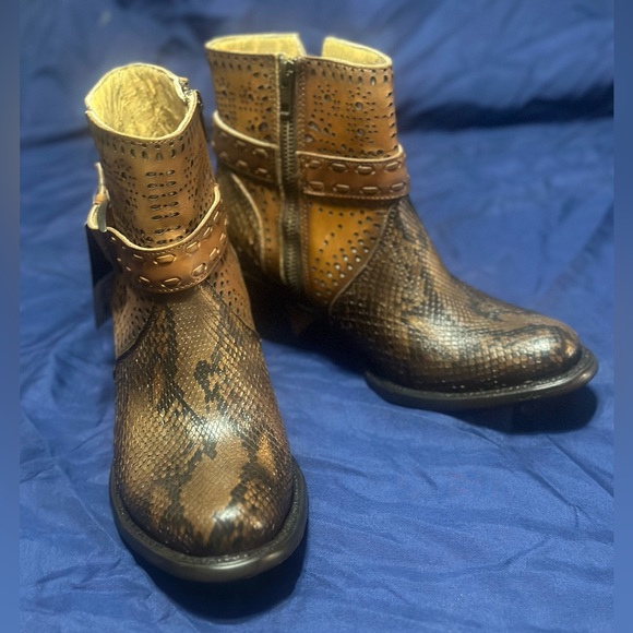 J.B. Dillon | Shoes | Jb Dillon Reserve Snake Skin Zip Up Bootie | Poshmark